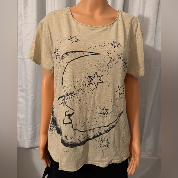 Jaded Gypsy | Tops | Cool Jaded Gypsy Size Sm Beige Stars And Moon ...